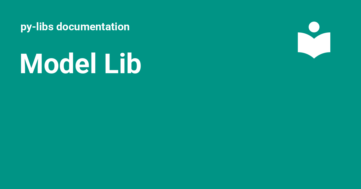 Model Lib Py Libs Documentation 1634
