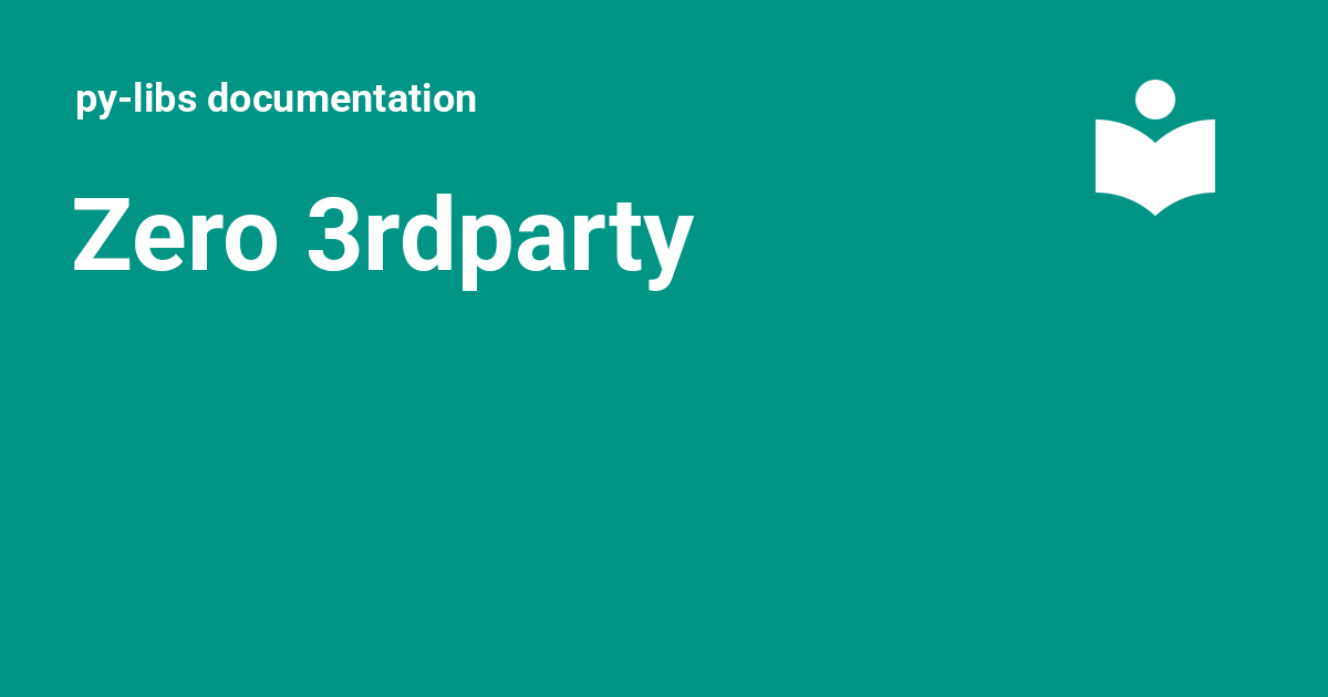 Zero 3rdparty - py-libs documentation